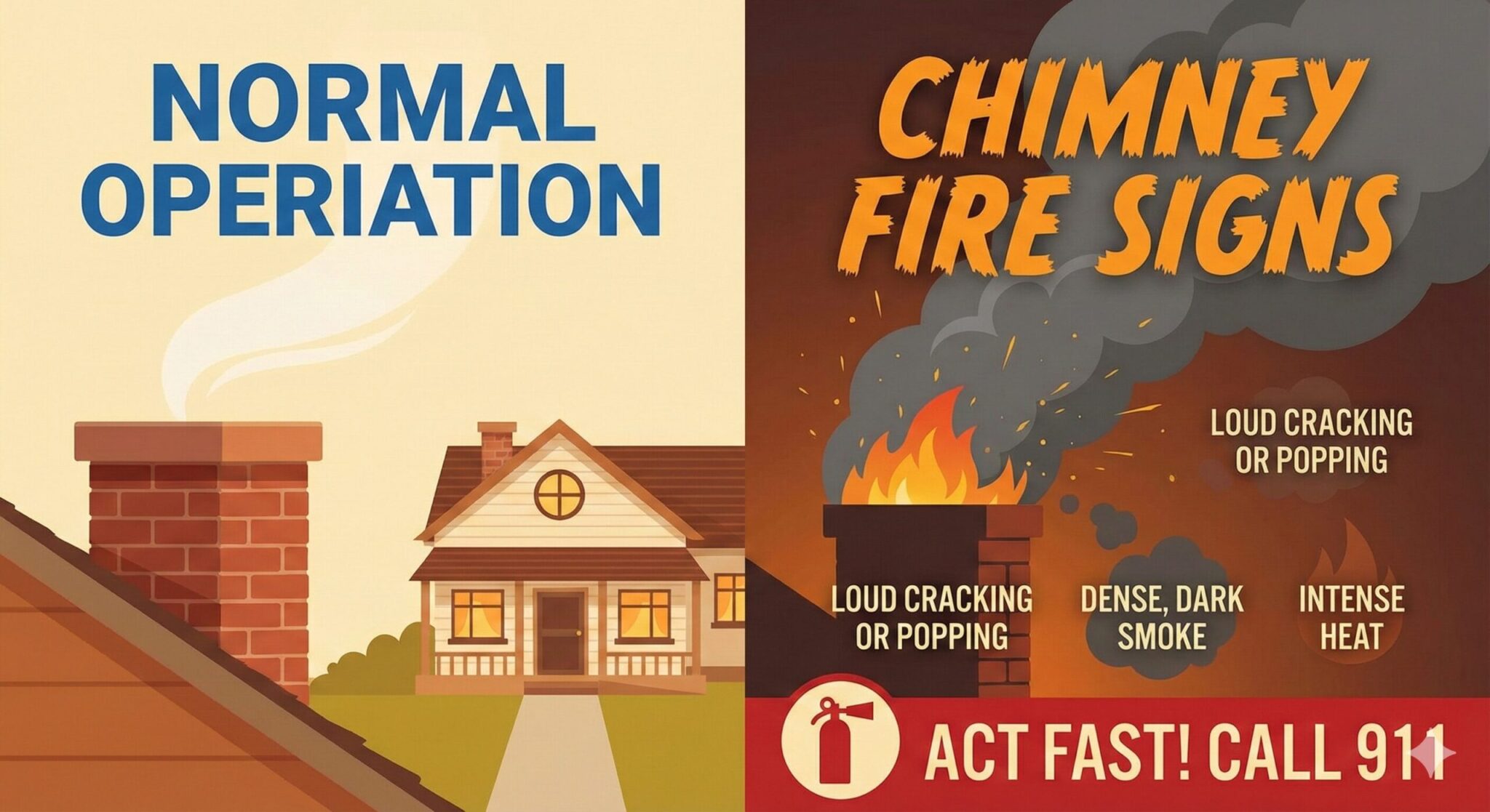 Chimney Fire Signs: Detect Heat Patterns and Creosote