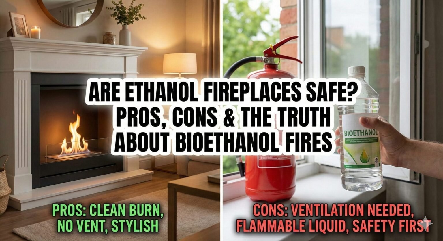 Ethanol Fireplace Safety Assessment and Ventilation Needs